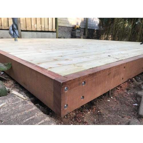 Hardhouten plank Azobé fijnbezaagd 3 x 20 cm